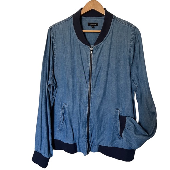 The Limited | Jackets & Coats | The Limited Thin Denim Bomber Jacket ...